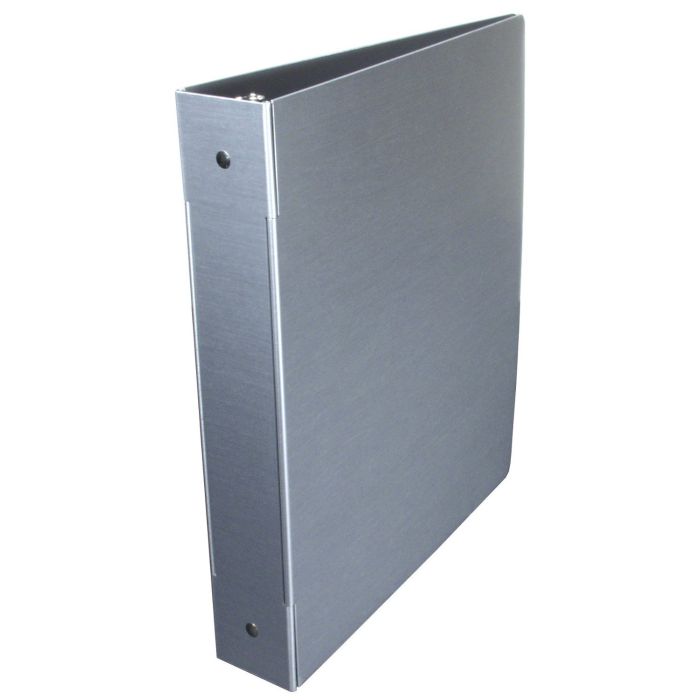 TuffBinder, 1.5" Capacity, round ring, 3-ring binder, Silver Alum ...