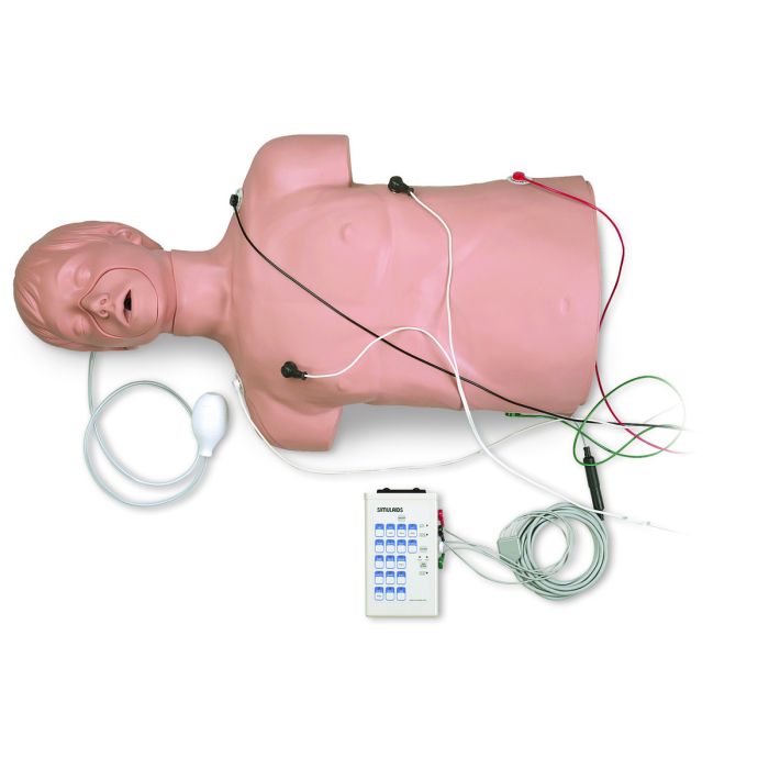 Simulaids Defibrillation Cpr Training Manikin With Carry Bag - SAVELIVES