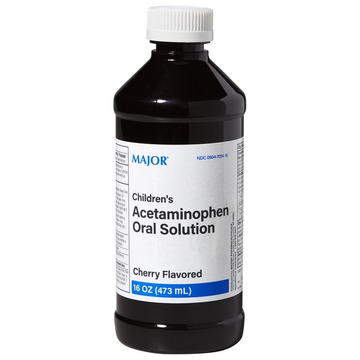 Acetaminophen 160mg 5ml Oral Suspension 16 fl oz Cherry Flavored ...