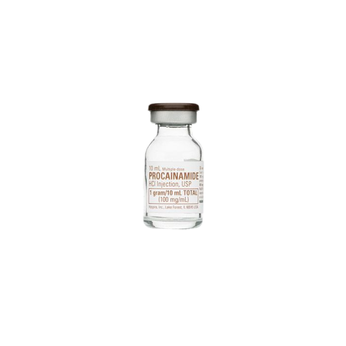 PROCAINAMIDE HCI INJECTION, USP 1gram/10mL TOTAL (100mg/mL) 10mL VIAL ...