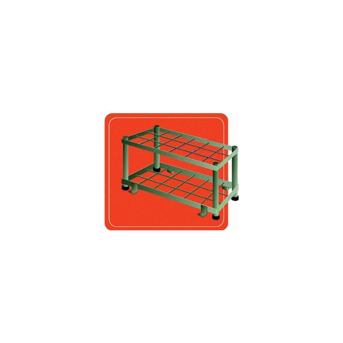 Small Cylinder Stand D, E Tanks for 18 Cylinders in Painted Green ...
