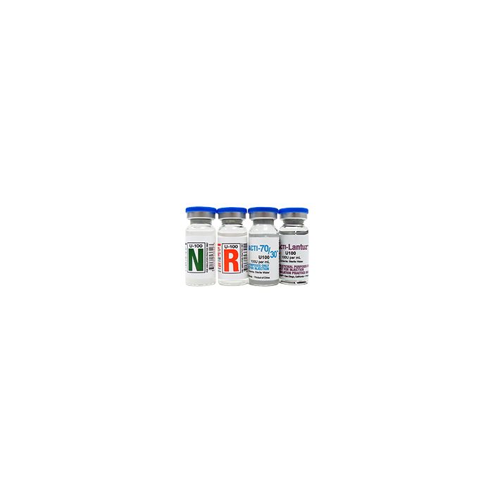 PRACTI-INSULIN VARIETY PACK. 10 NPH, 10 REG, 10 70/30, 10 LANTUZ ...