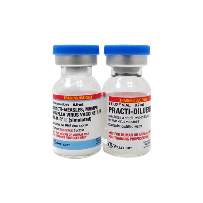 Practi-Measles, Mumps, Rubella Vaccine Vials (MMR). 20 Powder Vials, 20 ...