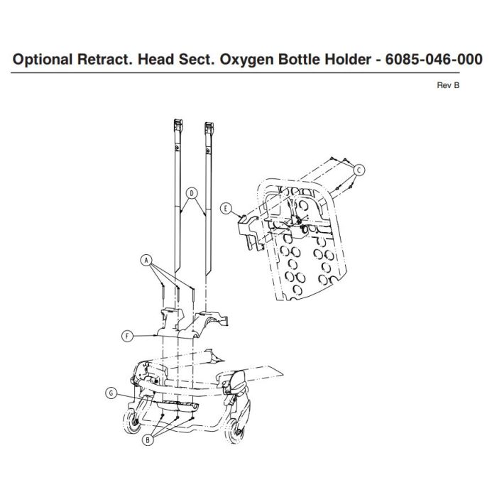 Head End Oxygen Bottle Holder - SAVELIVES