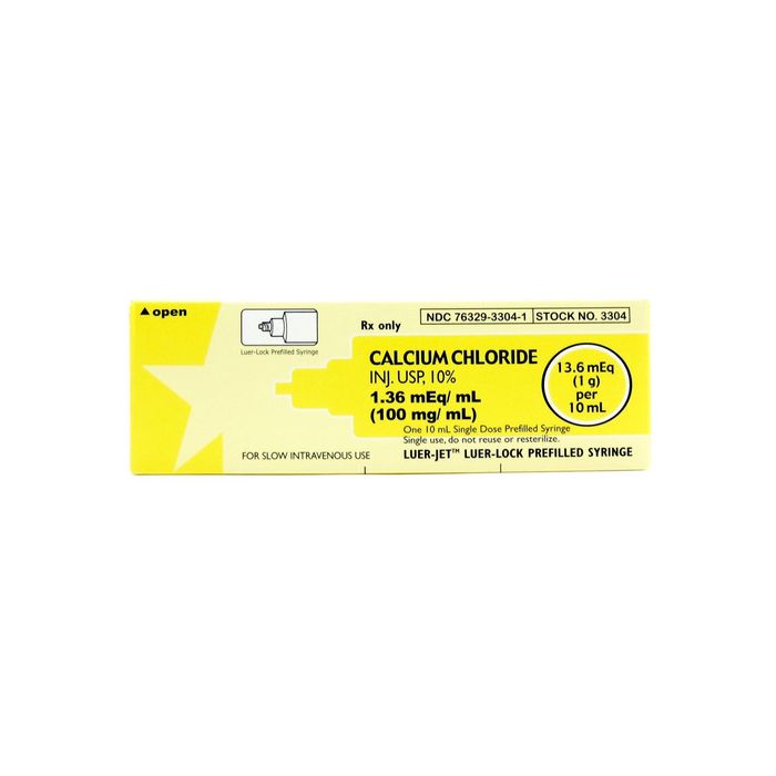 10% CALCIUM CHLORIDE INJECTION, USP 1 g/10 mL (100 mg/ mL) (1.4 mEq/mL ...