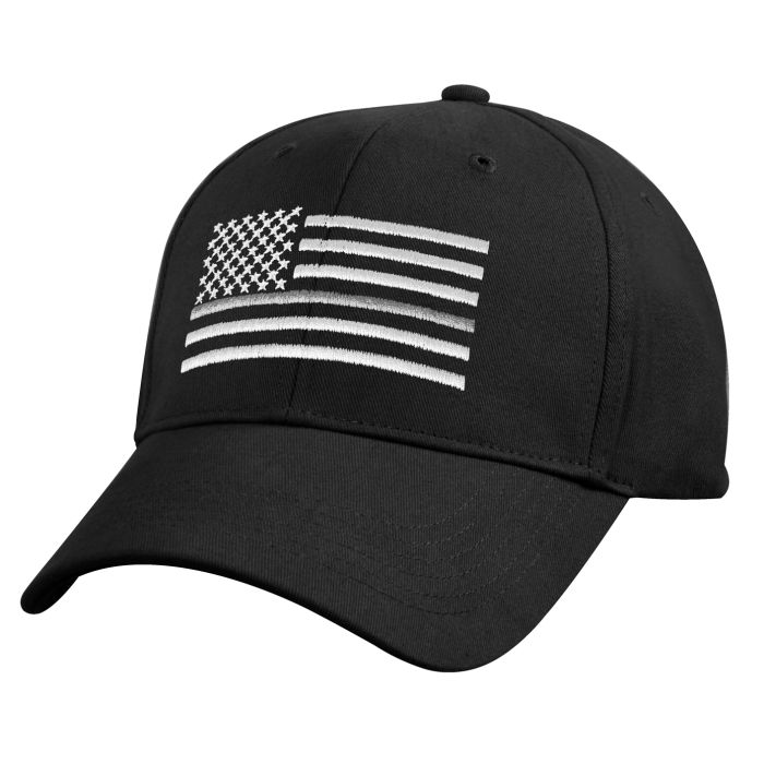 Thin Silver Line Flag Low Pro Cap - SAVELIVES