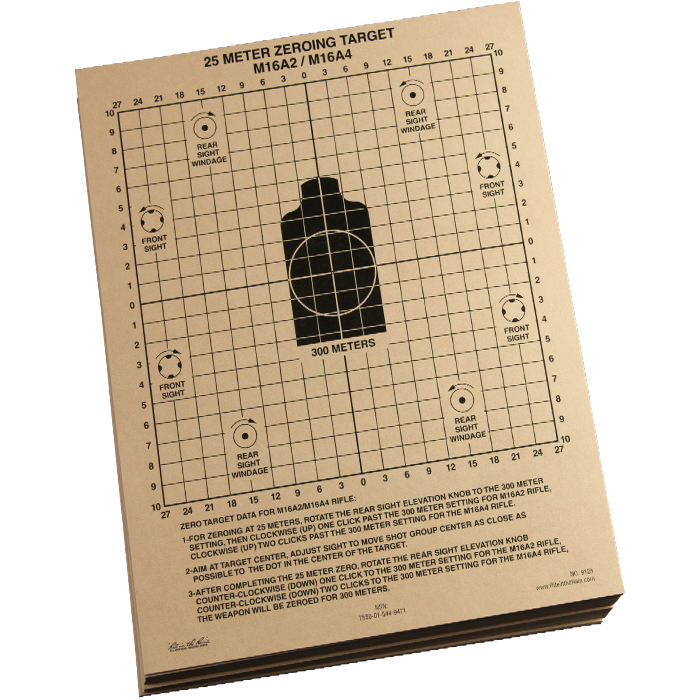 25 METER ZEROING TARGET - SAVELIVES