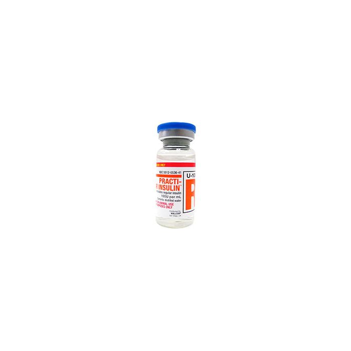 PRACTI-REGULAR INSULIN VIAL. DISTILLED WATER. BOX OF 40. - SAVELIVES