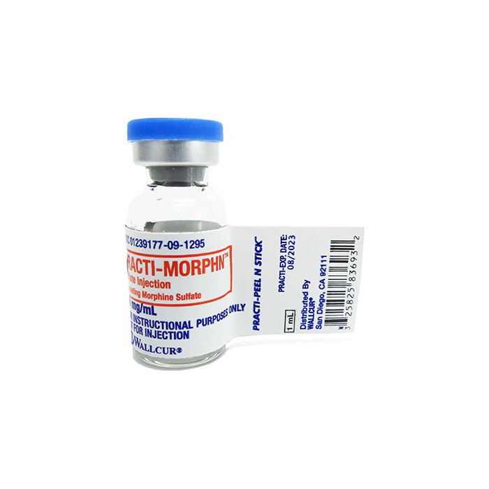 PRACTI-MORPHINE LABEL. SET OF 100. - SAVELIVES