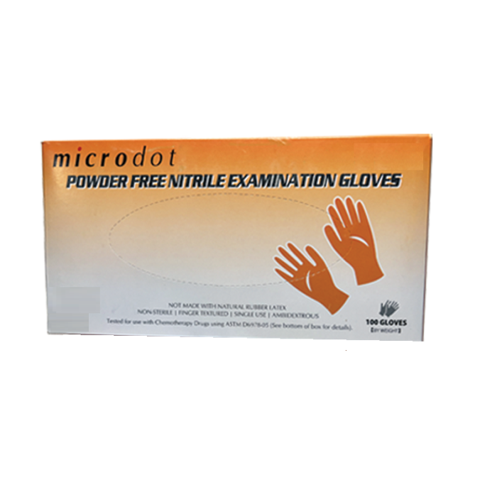 Microdot Powder Free Nitrile Gloves Large 100/ Box 10 Boxes/ Case ...
