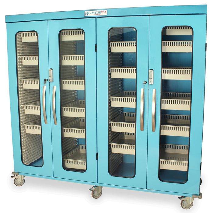 Quad Column Mobile Cabinet, with H+H Panels on all Columns, With ...