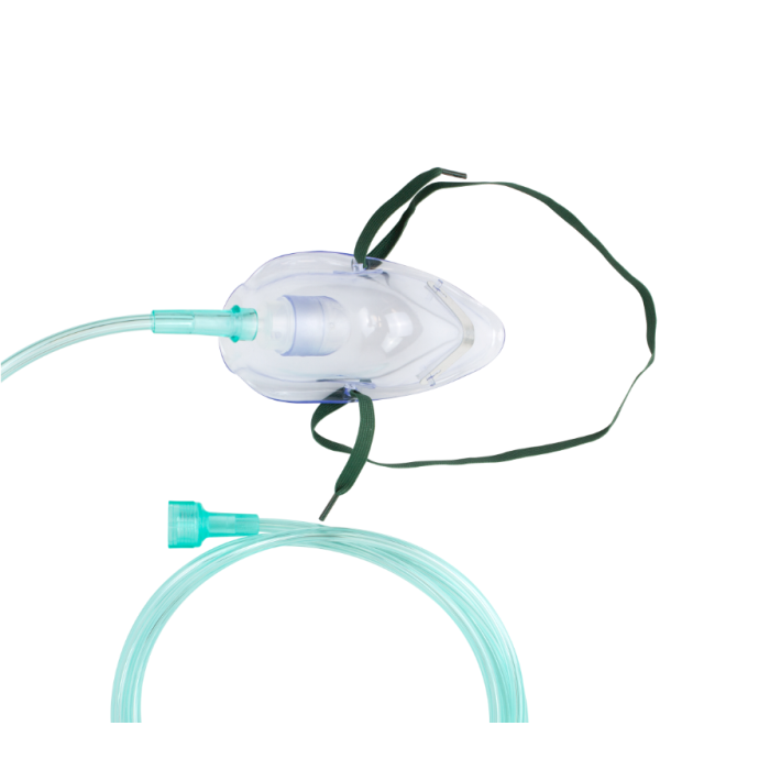 Oxygen Medium-Concentration Standard Mask w/ 7'(2.1 m) tubin, Adult ...