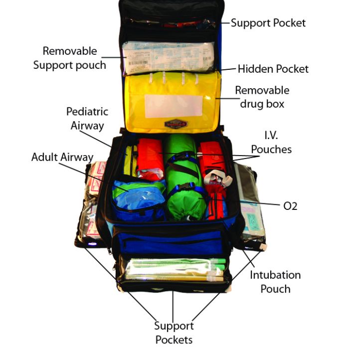 Oxygen Bag for ALS Ultra pack Green - SAVELIVES