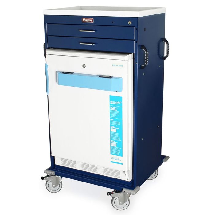 Premium Mobile Vaccine Freezer Cart with Lab Quality 3.2 cu ft Freezer ...
