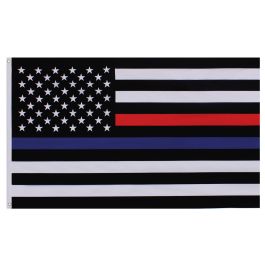 Thin Blue and Thin Red Line Flag - SAVELIVES