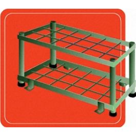 Small Cylinder Stand D, E Tanks for 18 Cylinders in Painted Green ...