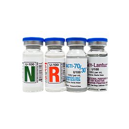 PRACTI-INSULIN VARIETY PACK. 10 NPH, 10 REG, 10 70/30, 10 LANTUZ ...