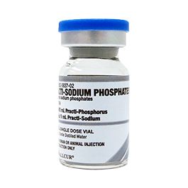 PRACTI-SODIUM PHOSPHATES. 5 ML VIAL. DISTILLED WATER. BOX OF 40 ...