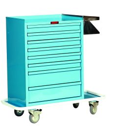 Cast Cart Painted Eight Drawer Standard Package - SAVELIVES
