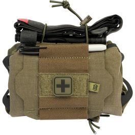 REFLEX IFAK SYSTEM KIT - BASIC WITH COMBAT GAUZE - OD GREEN - SAVELIVES