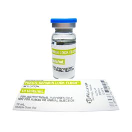 PRACTI-HEPARIN LOCK FLUSH 10 LABEL. SET OF 100. - SAVELIVES