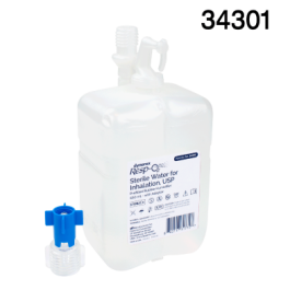 Sterile Water for Inhalation, USP, Prefilled Bubble Humidifi, 550 mL, w ...