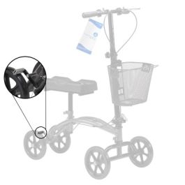 Knee Walker Brake Pad System, Black, 1 - SAVELIVES