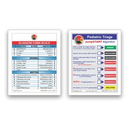 Glasgow Coma Scale/JumpSTART Pediatric Cards (Pack of 10) - SAVELIVES