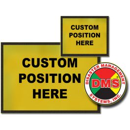 Custom Imprinted Yellow Placard Card Set for ANSI Dynamic Vest, - SAVELIVES