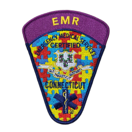 Connecticut Autism Awareness EMR Patch with pre-attached velcro - SAVELIVES