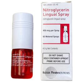 Nitroglycerin Lingual Spray 400 mcg per Spray 60 Metered Sprays - SAVELIVES