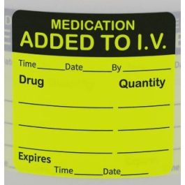 High Visibility Stickers for Medication Infusion Labelling 4 per Bag ...