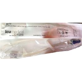 7" (18 cm) Appx 0.66 ml, Ext Set w/MicroClave®, Clamp, Rotating Luer 50 ...