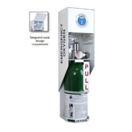 Wall Mount Emergency Oxygen Cabinet with Alarm - SAVELIVES