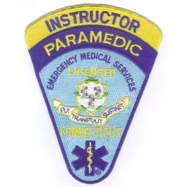 Connecticut Certified Paramedic Patch with Attaced Instructor Rocker ...