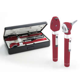 DIAGNOSTIX Pocket Oto/Oph Set 2.5v, Hal/Xen, Burgundy - SAVELIVES