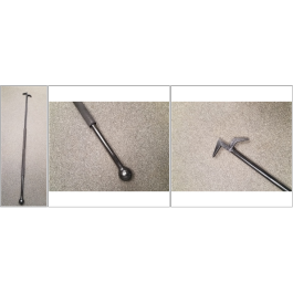 5' Steel roof hook with sounding ball end - SAVELIVES