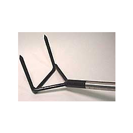 6’ aircraft steel trash hook with 5/8” tines and D handle - SAVELIVES