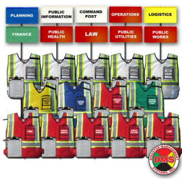 EOC Flag & Vest Kit for Small Towns and Private Industries, Window ...