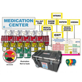 Mass Vaccination POD Kit for Small Towns (25 Position Vests), Window ...