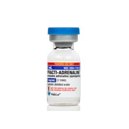 Practi-Adrenaline. (1 mg/1 mL Vial). Distilled Water. Qty: 40. - SAVELIVES