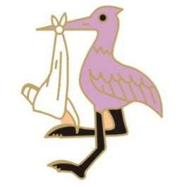 Stork Pin Pink - SAVELIVES