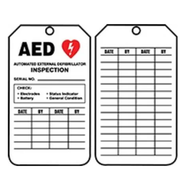 AED CHECK Tag (5 pack) - SAVELIVES