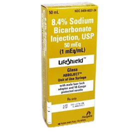 8.4% SODIUM BICARBONATE INJECTION, USP 50mEq (1mEq/mL) 50mL SYR - SAVELIVES