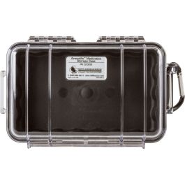 ARMADILLO MEDICATION STORAGE CASE - CLEAR/BLACK - SAVELIVES