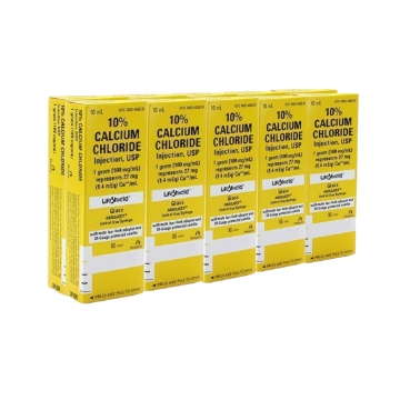 10% CALCIUM CHLORIDE INJECTION, USP 1 g/10 mL (100 mg/ mL) (1.4 mEq/mL ...